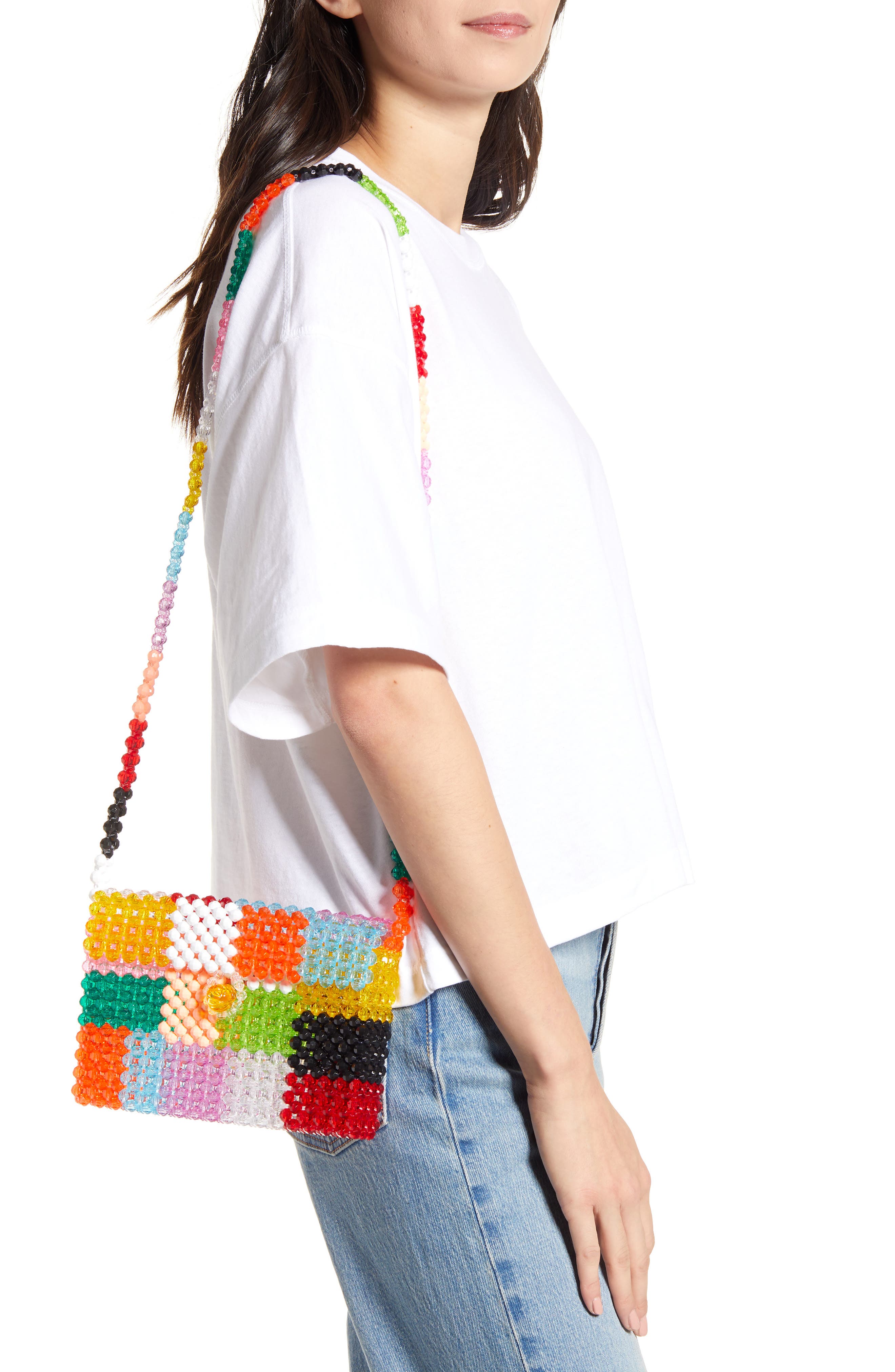 Susan Alexandra Ash Beaded Shoulder Bag | Nordstrom