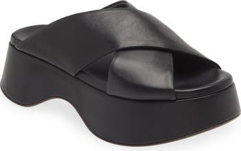 AGL Lil Sis Crisscross Platform Slide Sandal (Women) | Nordstromrack
