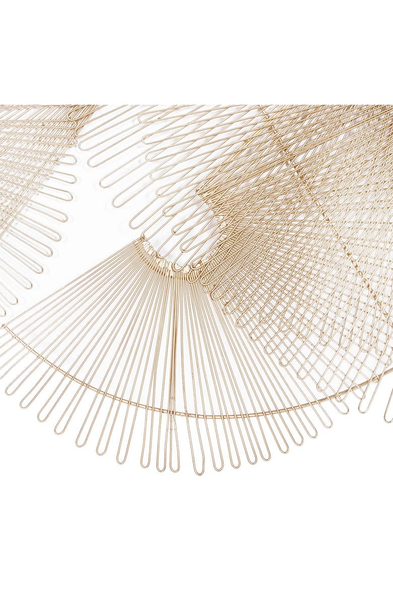 Novogratz Large Abstract Layered Semi Circle Gold Metal Wall Decor - 36 ...