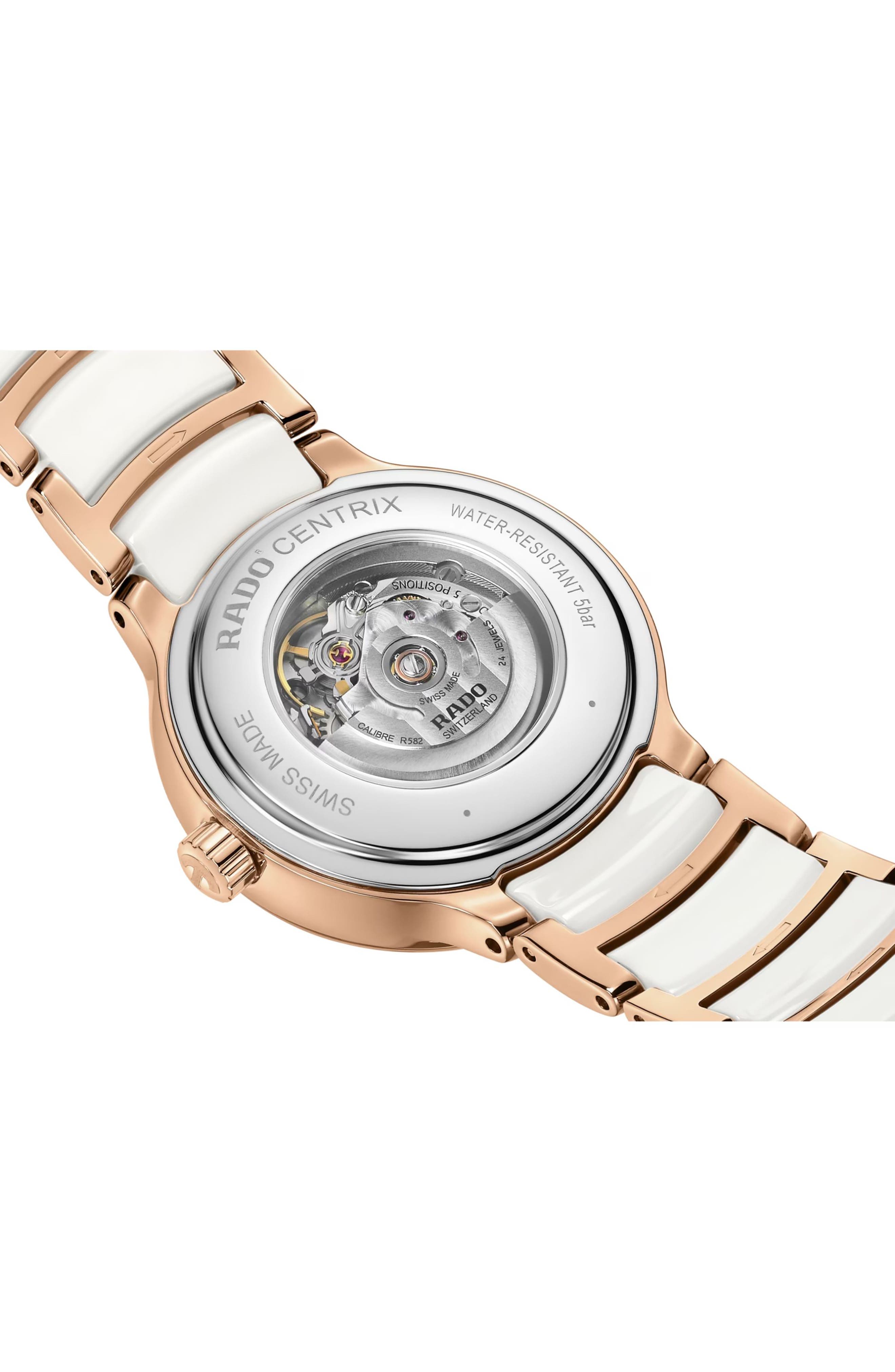 RADO Centrix Automatic Diamond Bracelet Watch, 30.5mm | Nordstrom