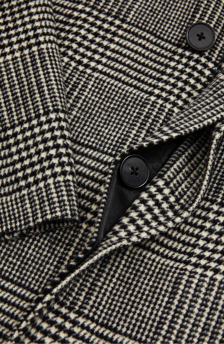 Reiss Chaplin Houndstooth Plaid Wool Blend Coat | Nordstromrack