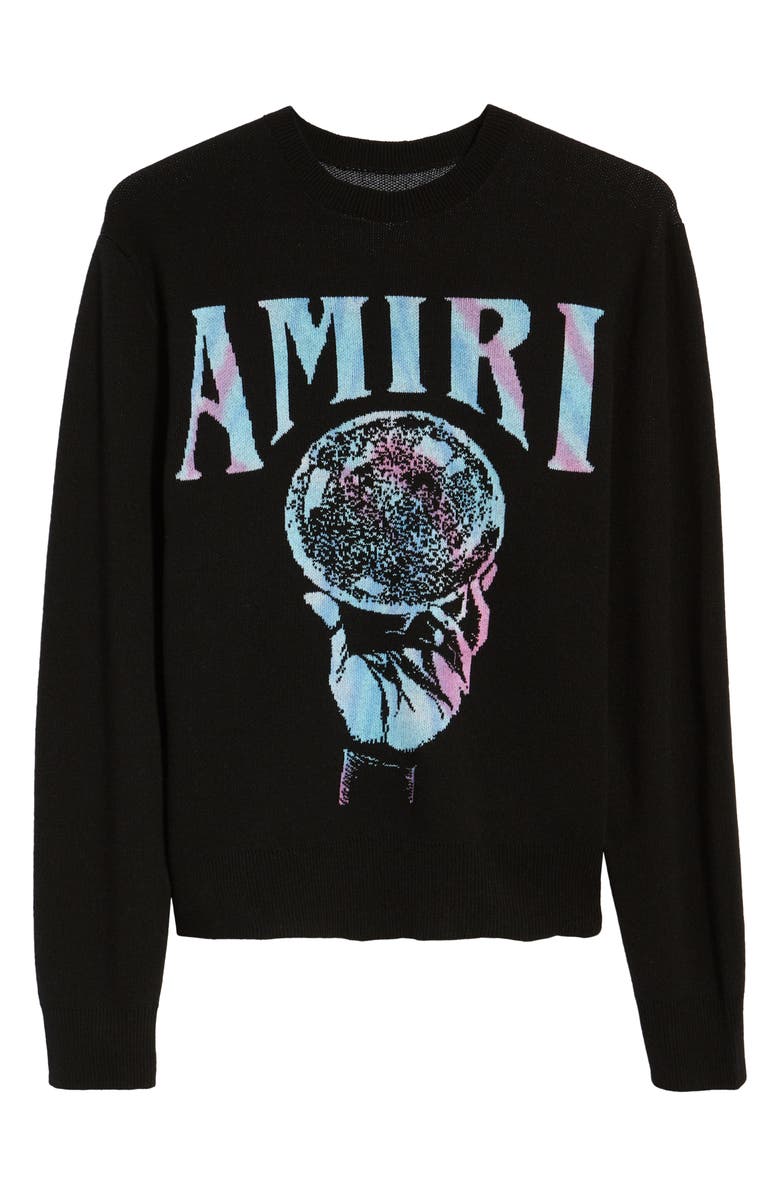 AMIRI Crystal Ball Cashmere & Cotton Crewneck Sweater | Nordstromrack