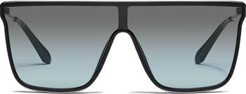 QUAY Nightfall Remixed 138mm Shield Sunglasses | Nordstromrack