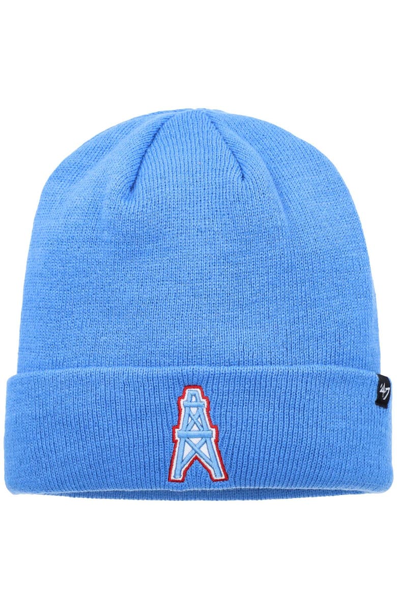 '47 Men's '47 Light Blue Houston Oilers Legacy Cuffed Knit Hat | Nordstrom
