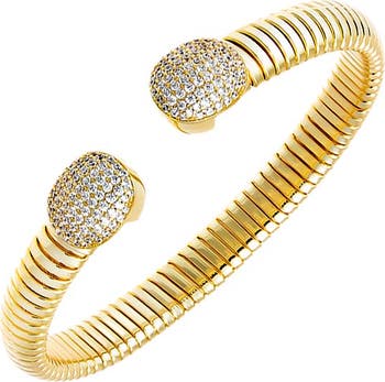 BY ADINA EDEN Pave Rounded Claw Snake Bangle Bracelet | Nordstrom