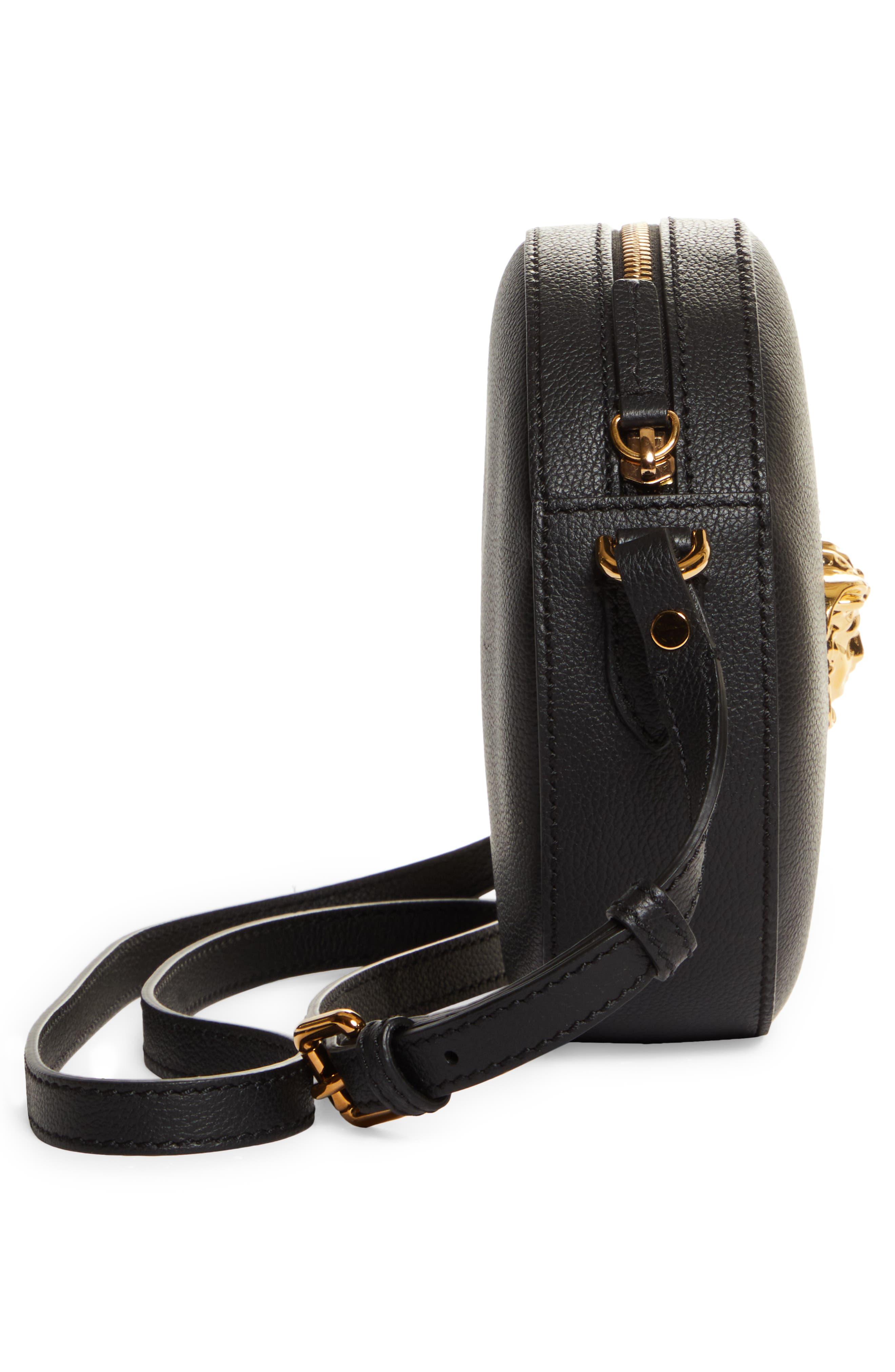 Versace La Medusa Round Leather Camera Bag | Nordstrom
