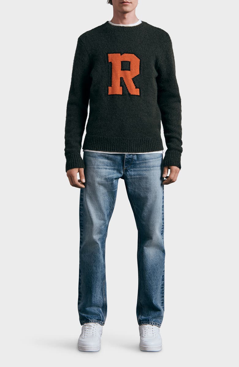 rag & bone Varsity Intarsia Letter Alpaca & Wool Blend Sweater ...