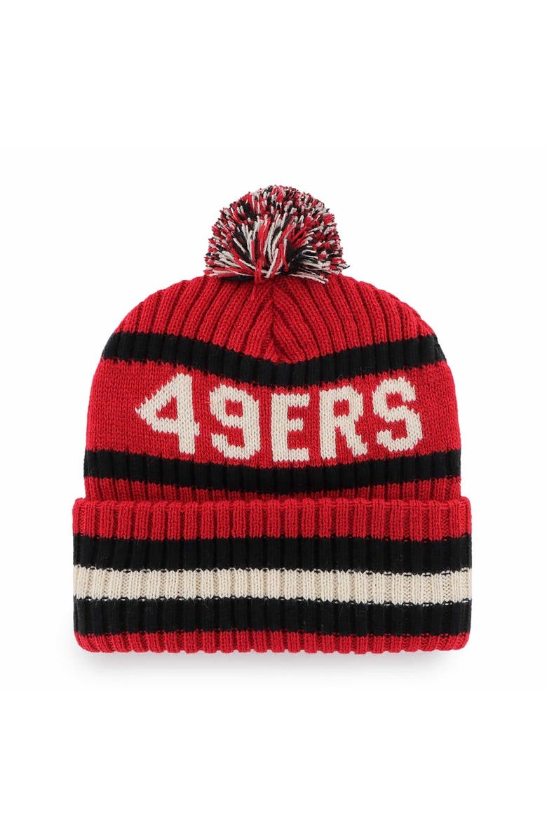 '47 Men's '47 Scarlet San Francisco 49ers Bering Cuffed Knit Hat with ...