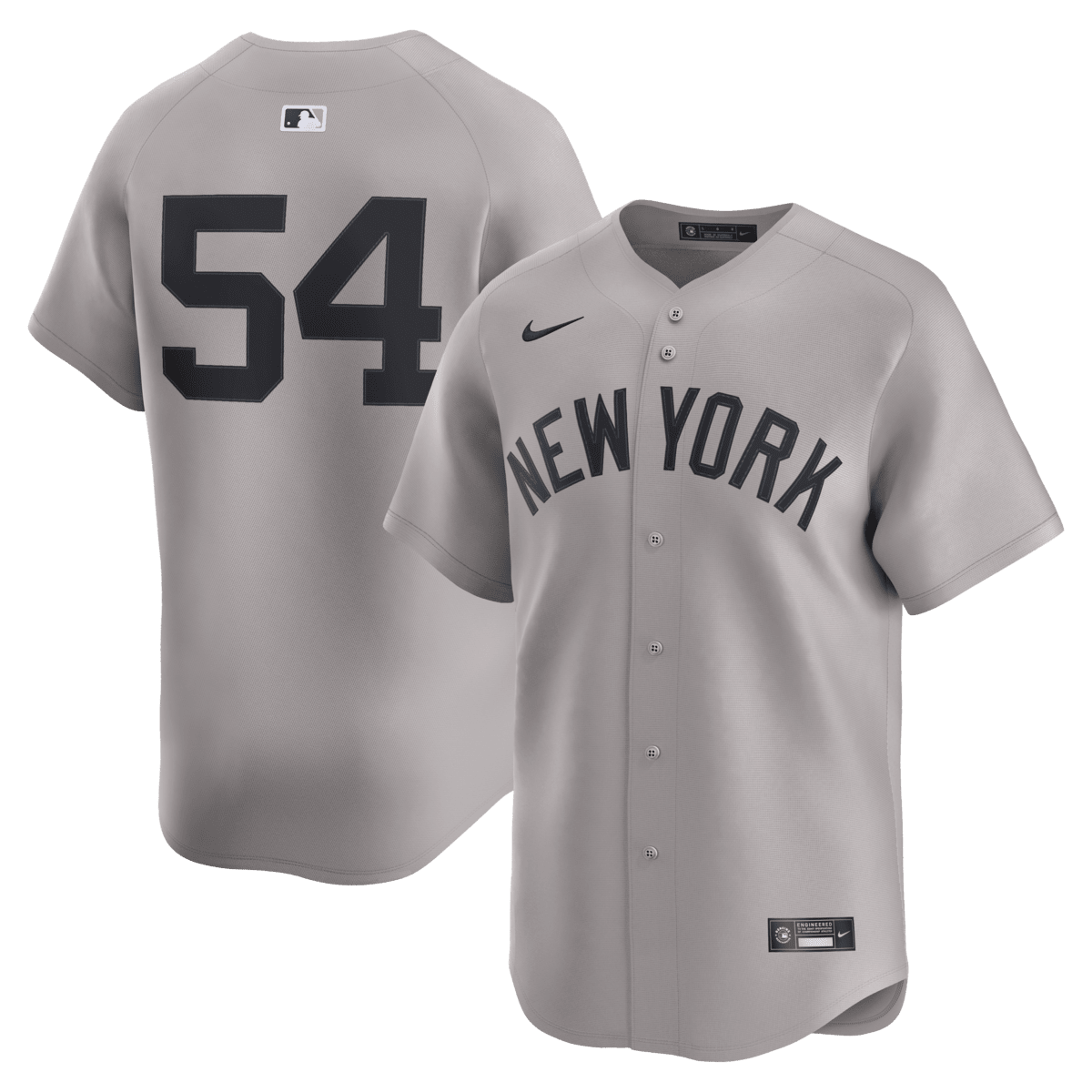 Nike Men's Nike Max Fried Gray New York Yankees Road Limited Player ...