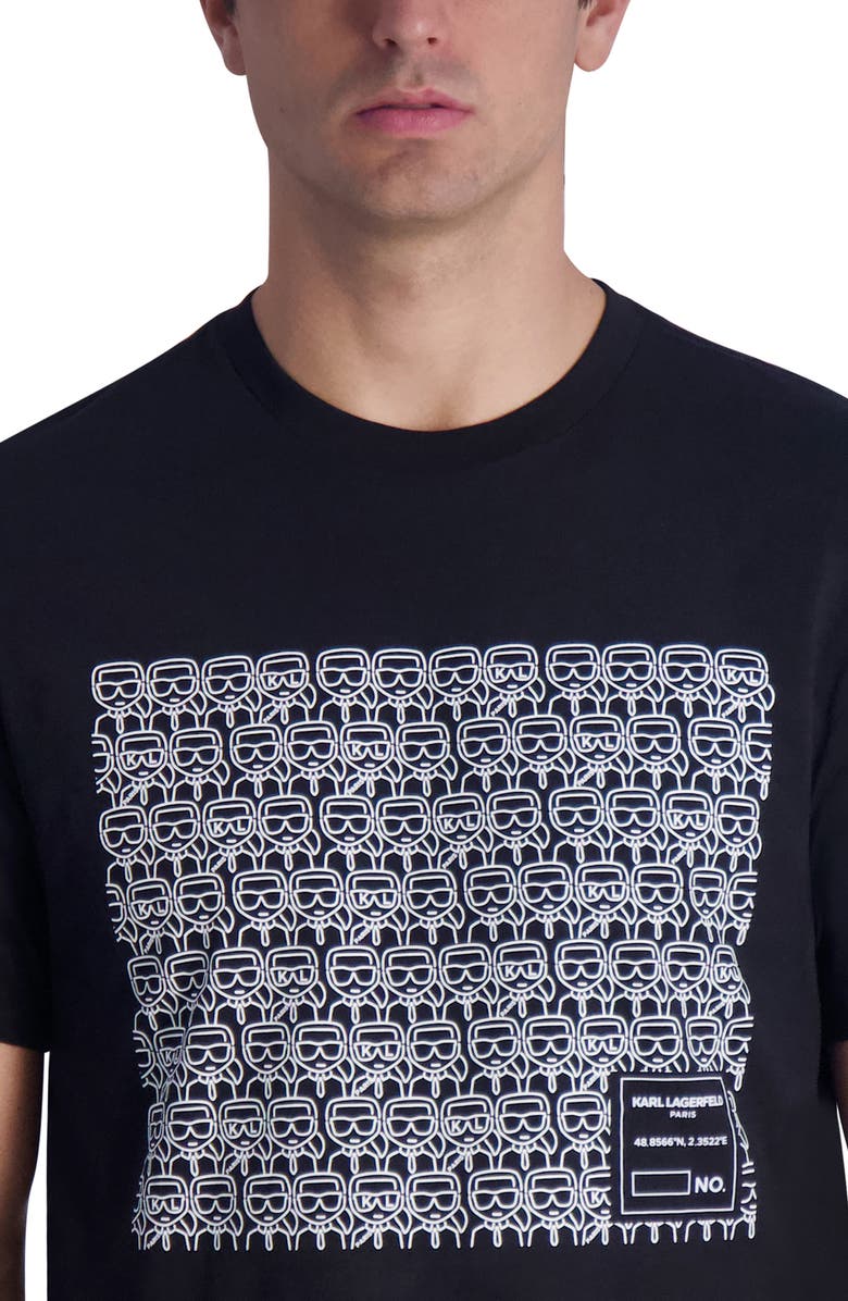 KARL LAGERFELD PARIS Square Logo Graphic Print T-Shirt | Nordstromrack