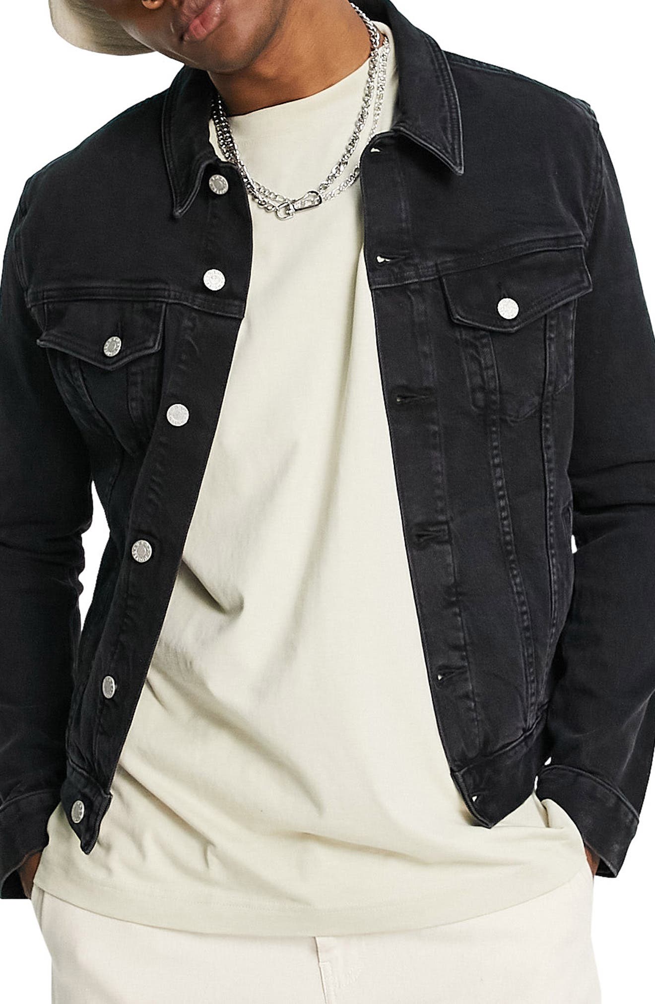 ASOS DESIGN Skinny Fit Denim Jacket | Nordstromrack