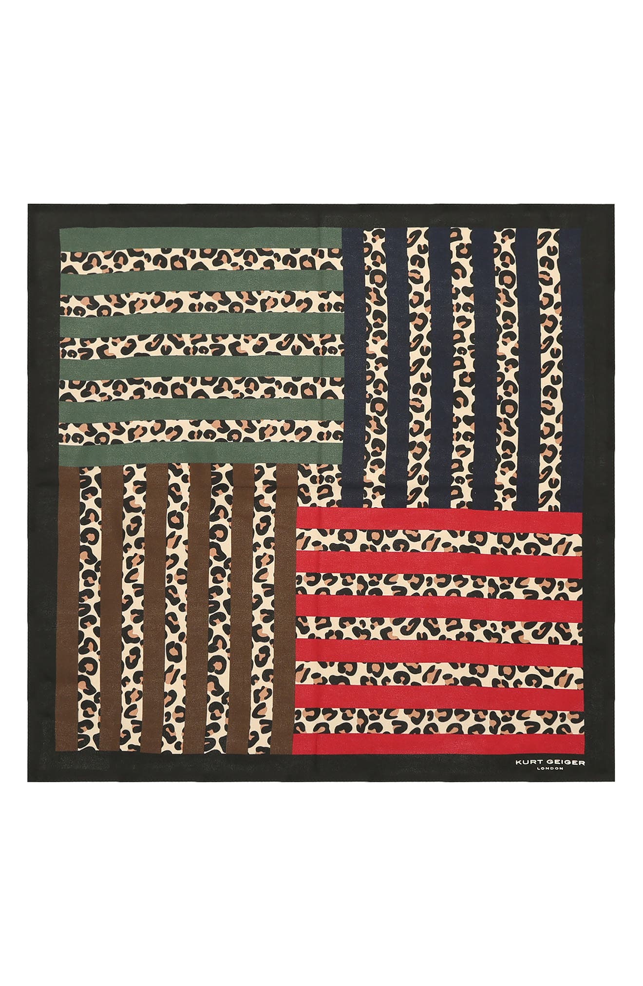 Kurt Geiger London Mixed Stripe Silk Bandana | Nordstrom