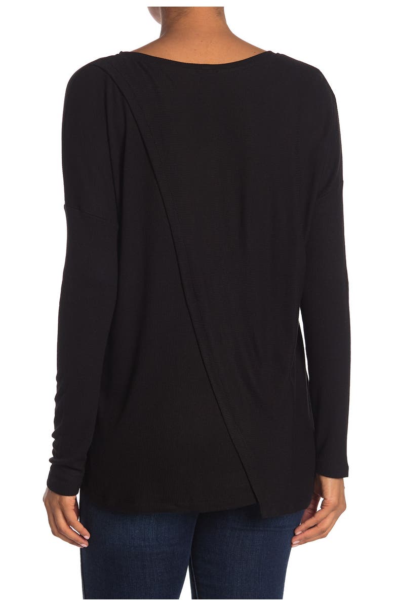 Heather by Bordeaux Ribbed Knit Back Vent Sweater | Nordstromrack