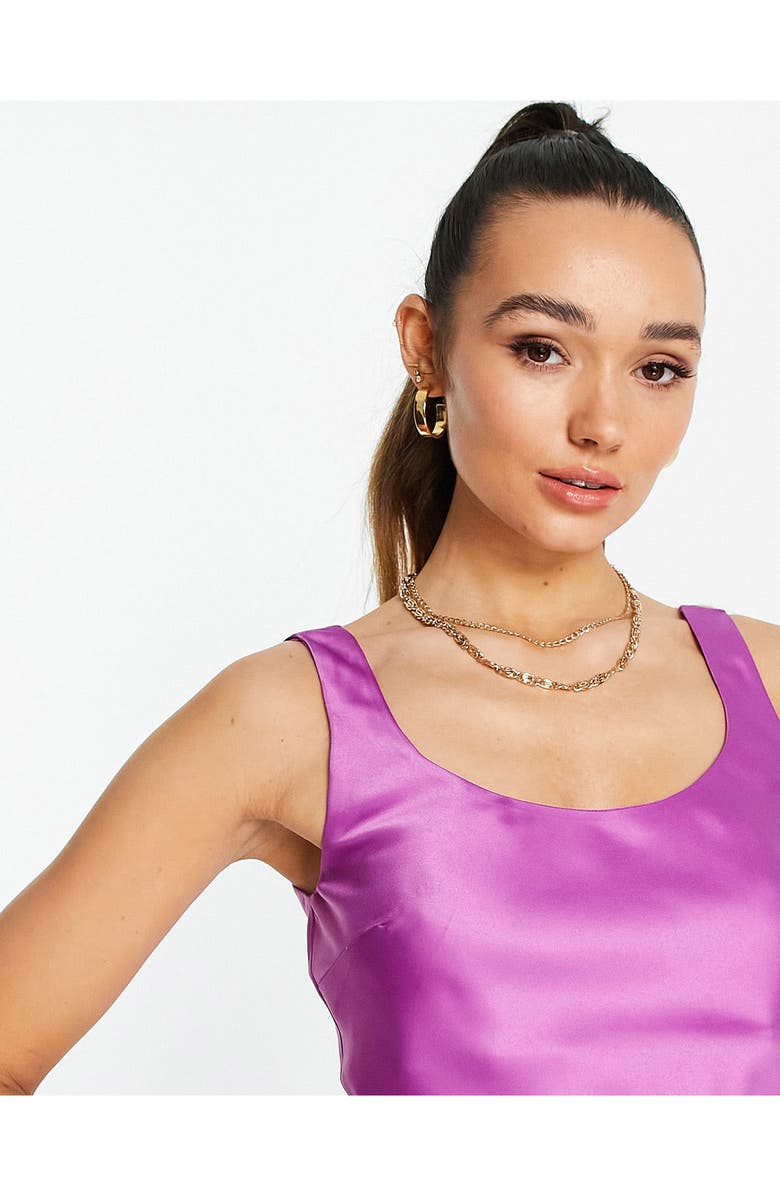 ASOS DESIGN Scoop Neck Satin Slipdress | Nordstromrack