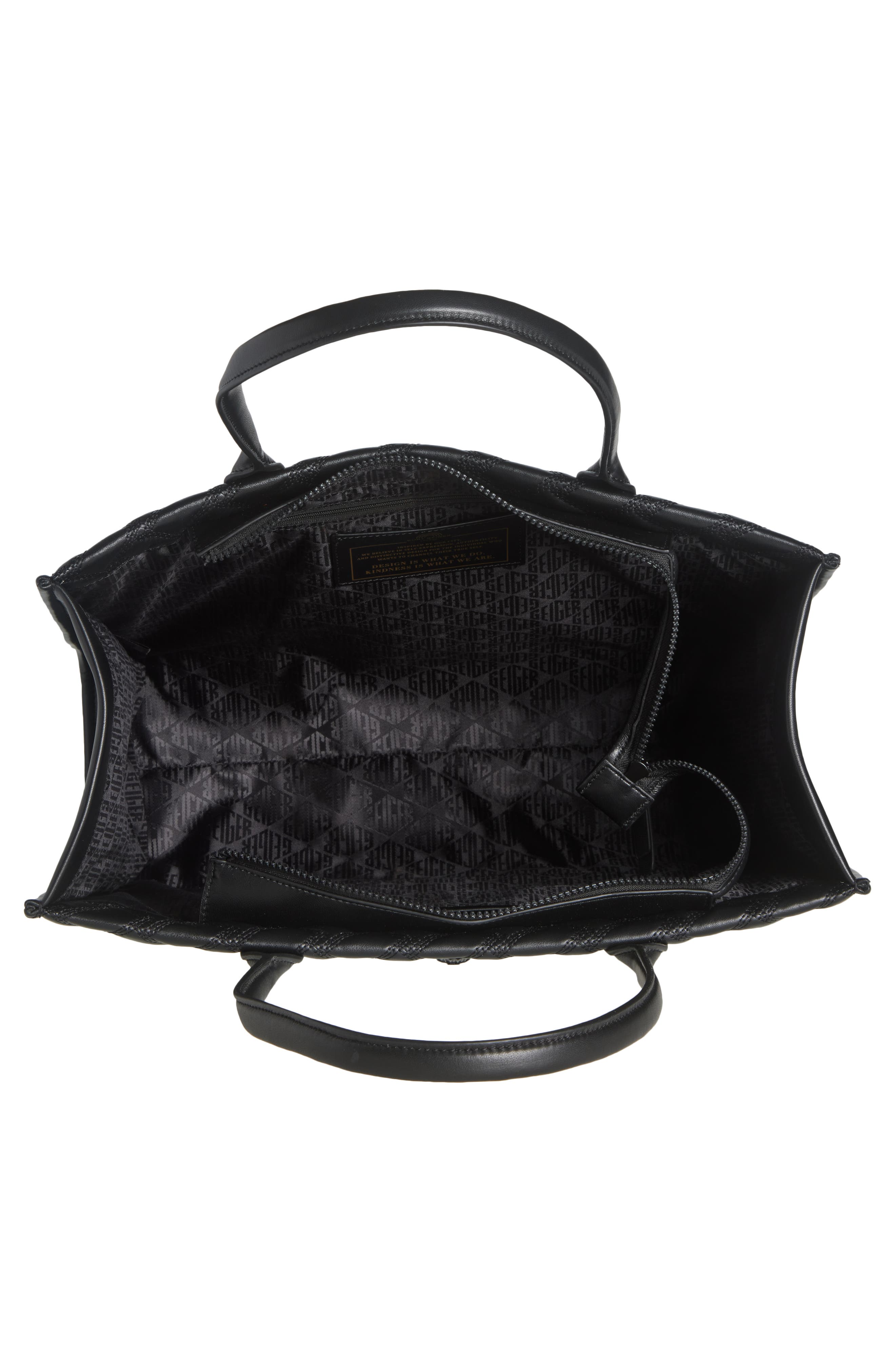 Kurt Geiger London Kensington Drench Leather Square Tote Bag ...