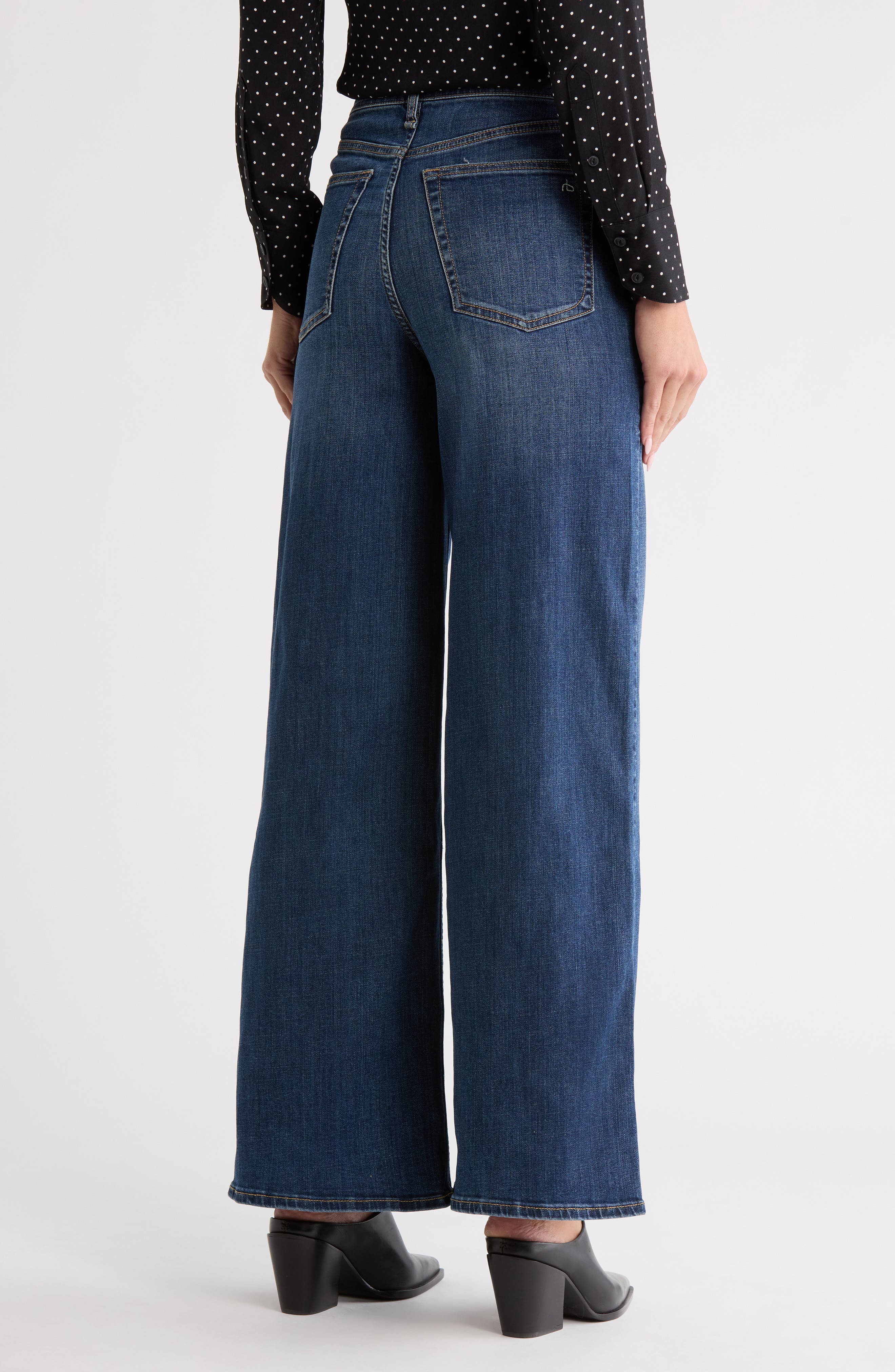 rag & bone Serena High Waist Wide Leg Jeans | Nordstromrack