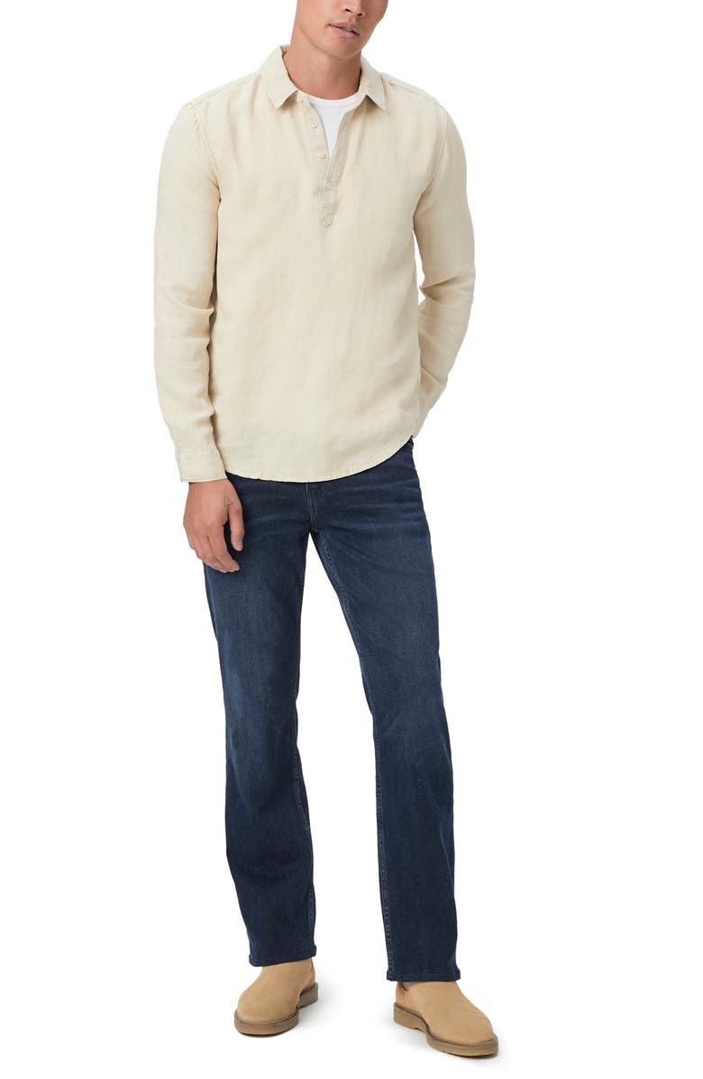 PAIGE Arney Linen Blend Quarter Button Shirt | Nordstromrack