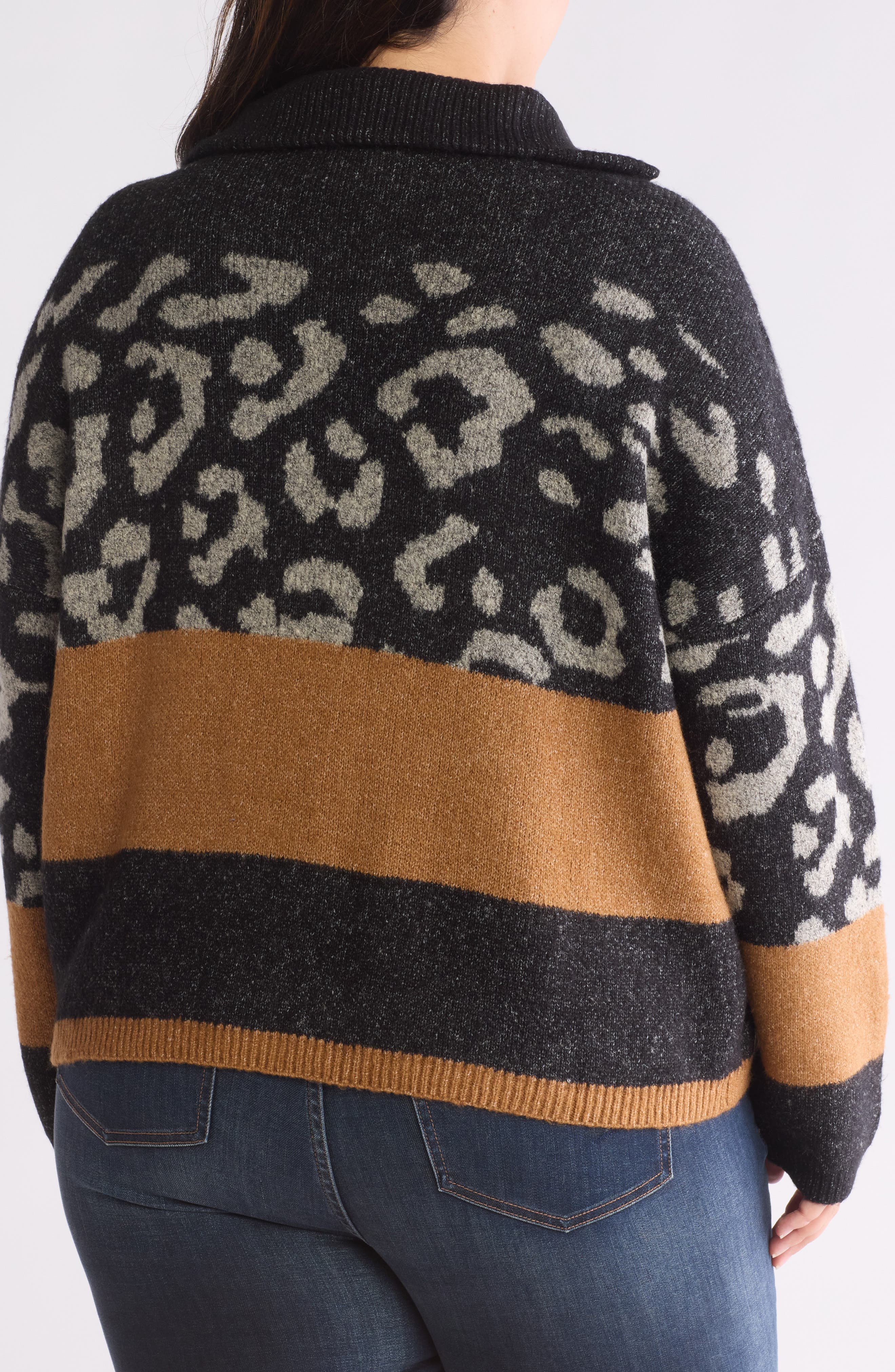 Joseph A Mock Neck Quarter Zip Sweater | Nordstromrack