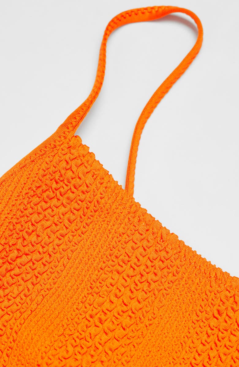 MANGO Textured One-Piece Swimsuit | Nordstrom
