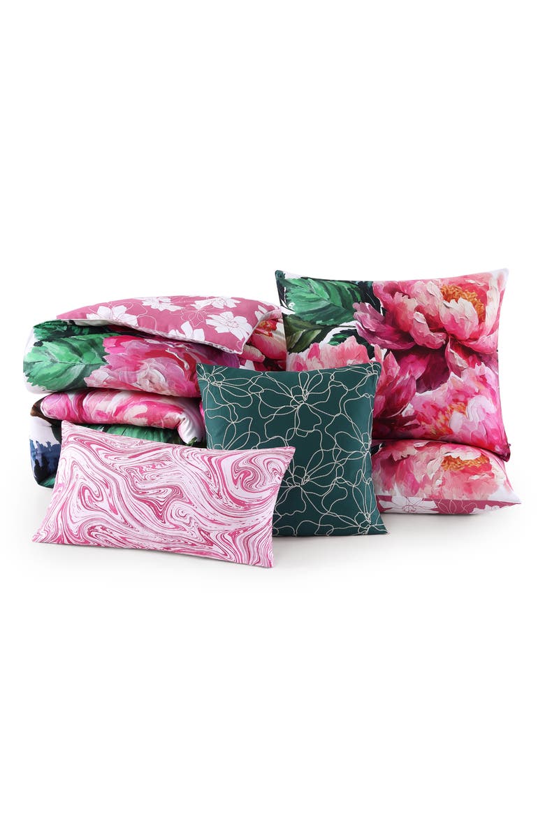 Bebejan Textured Floral Reversible 5-Piece Comforter Set | Nordstromrack