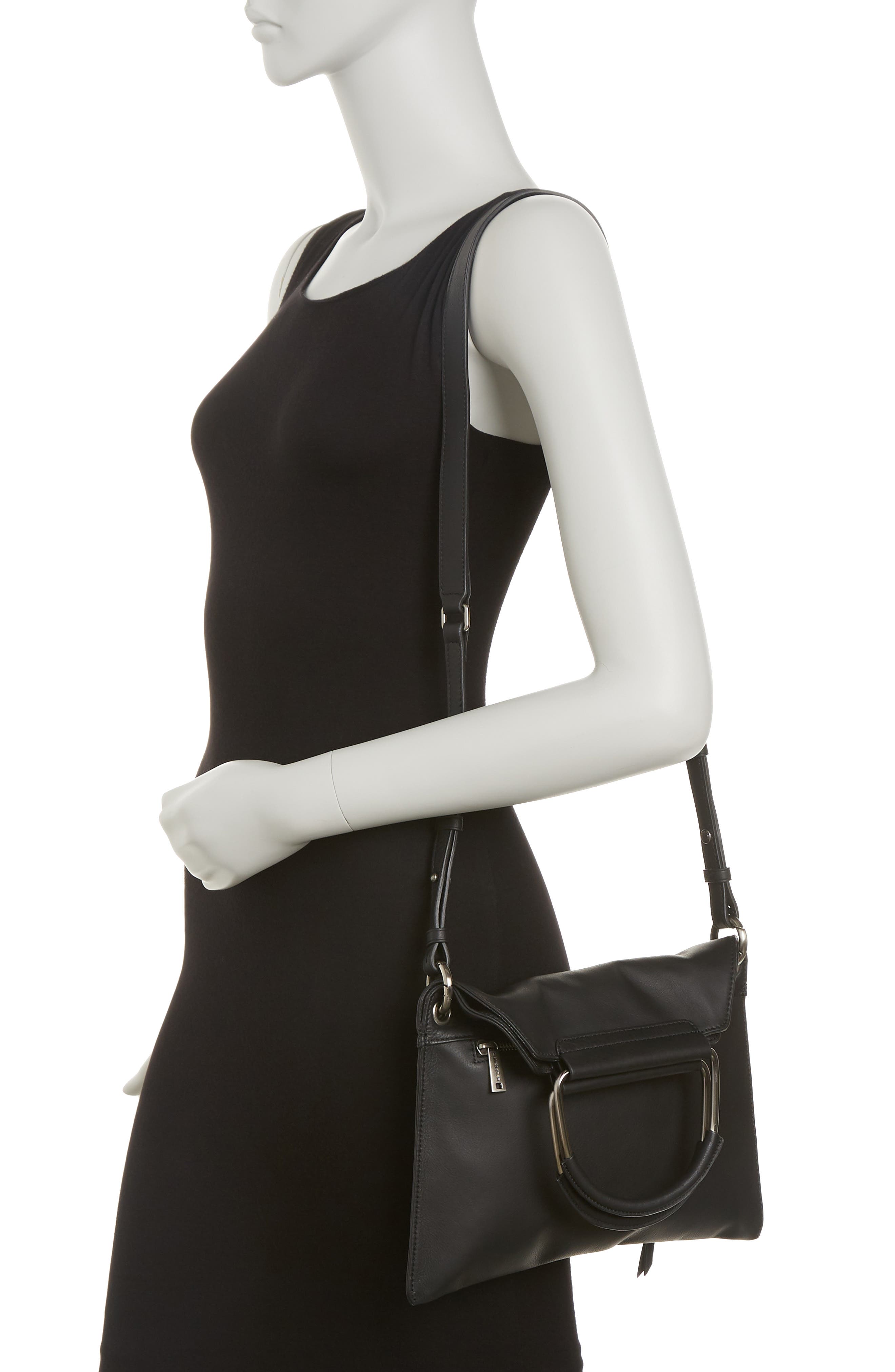 LANCASTER PARIS Soft Leather Medium Foldover Crossbody Bag | Nordstromrack