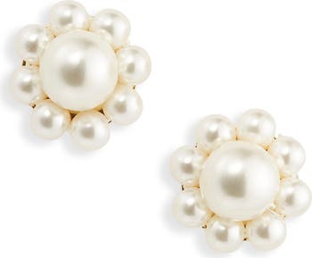 Simone Rocha Daisy Imitation Pearl Stud Earrings | Nordstrom