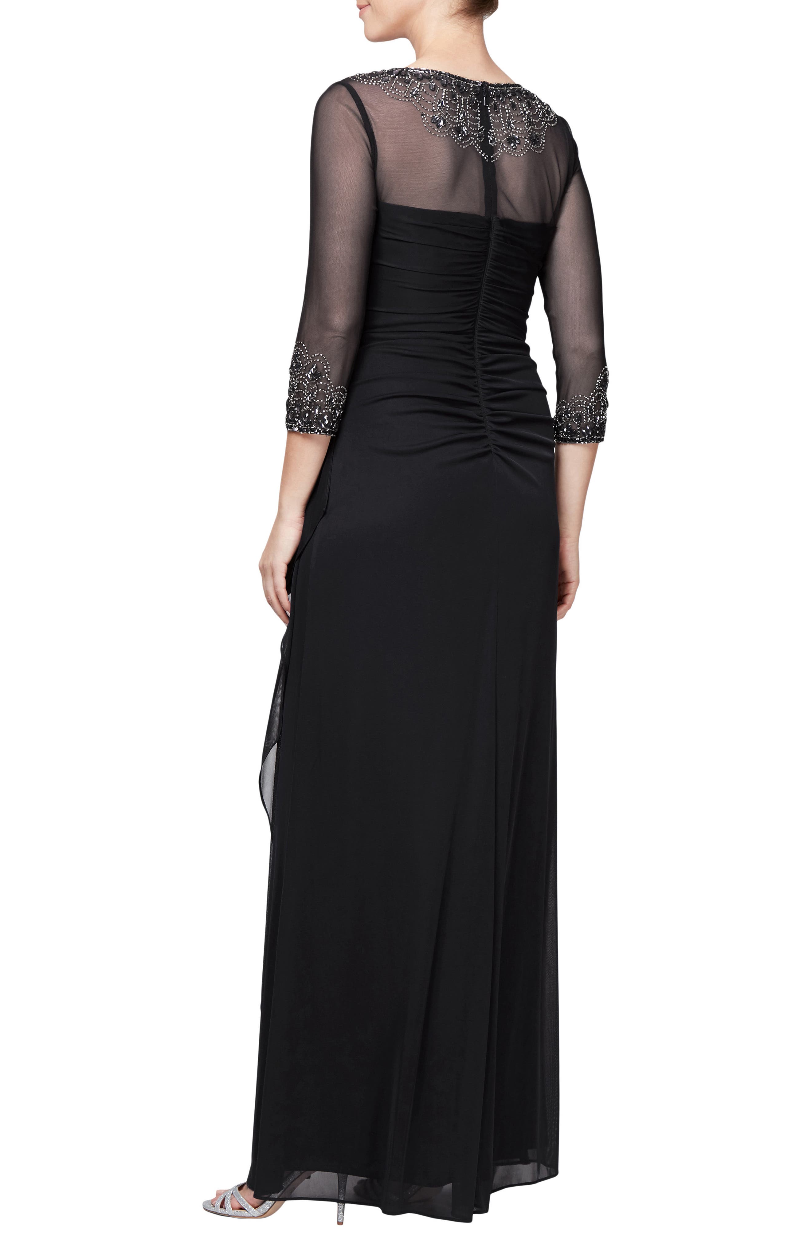 Alex Evenings Embellished Chiffon Evening Gown | Nordstromrack