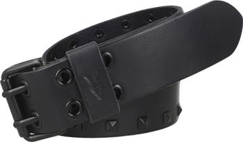 AllSaints Pyramid Stud Leather Belt | Nordstromrack