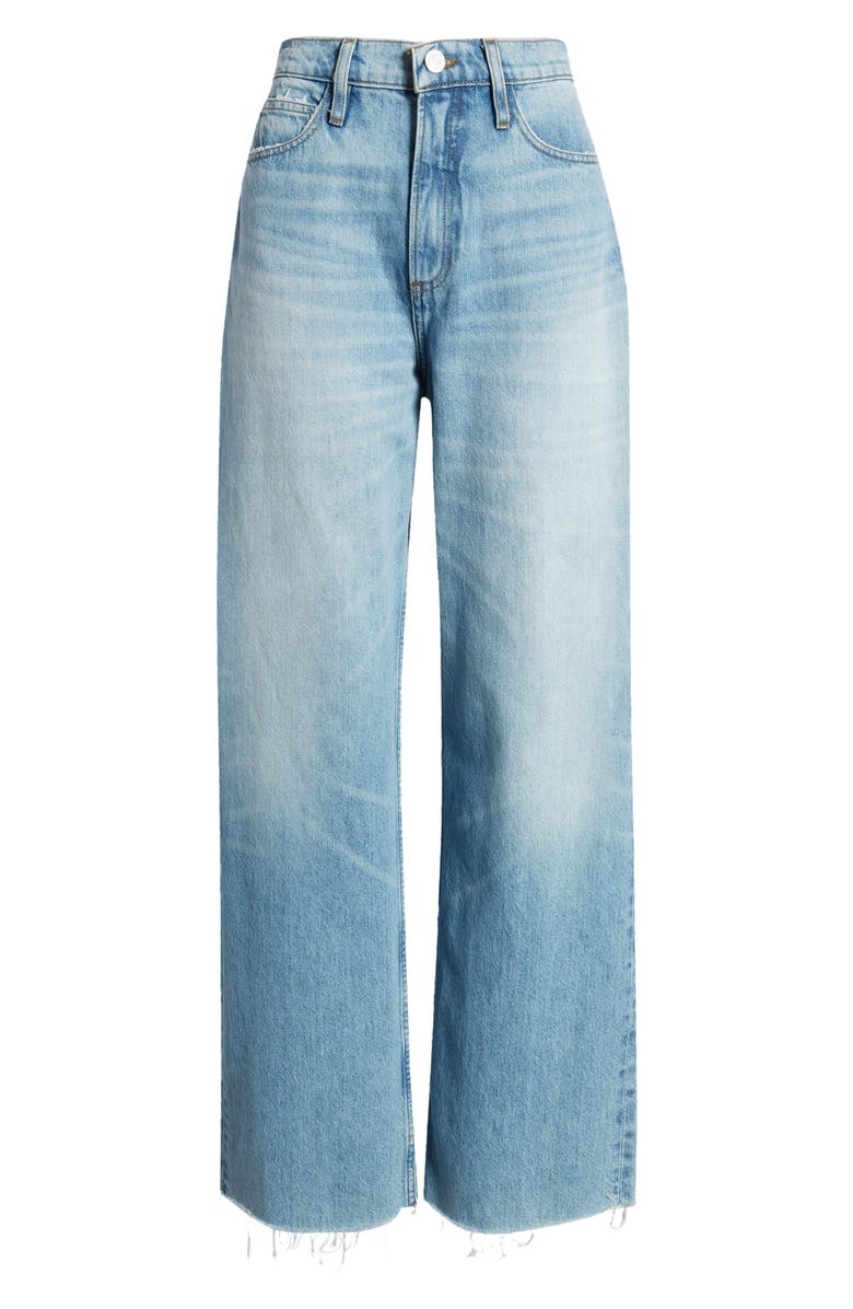 FRAME Le High 'N' Tight Raw Hem Wide Leg Jeans | Nordstromrack