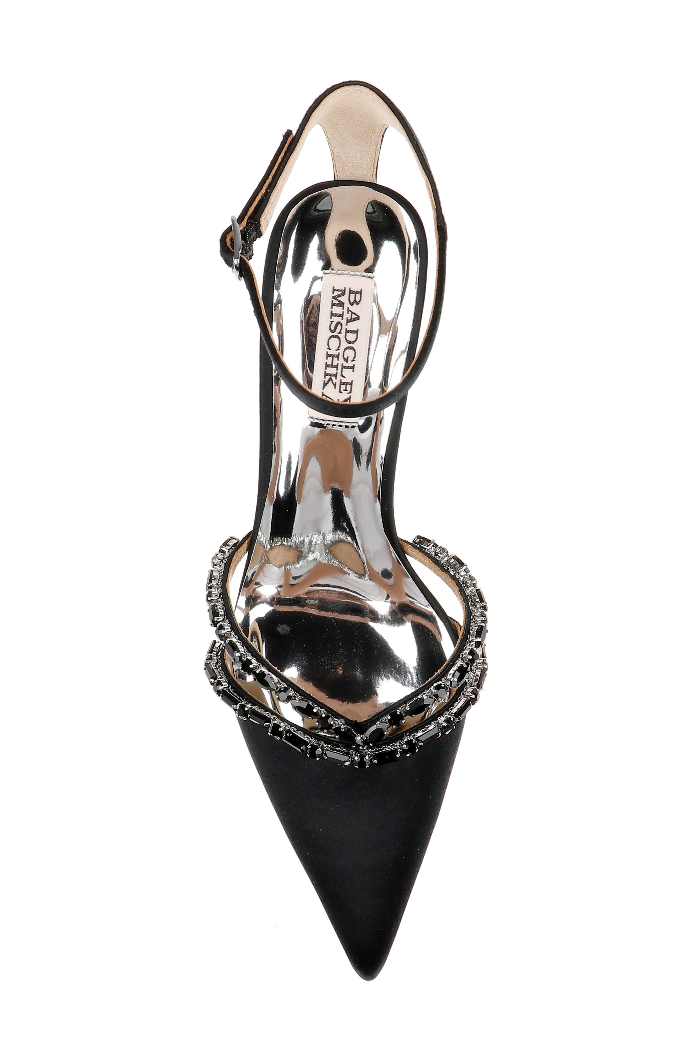 Badgley Mischka Collection Ankle Strap Pointed Toe Pump (Women ...