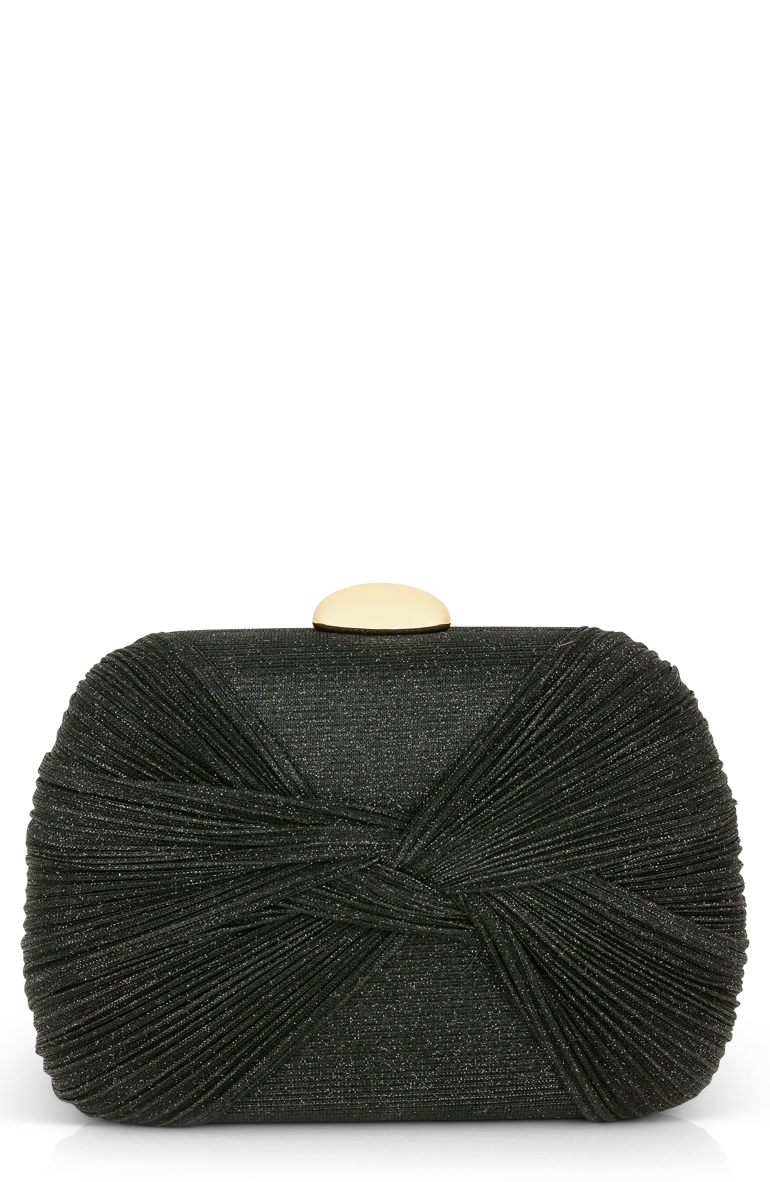 Jewel Badgley Mischka Minaudiere Pleat Twist Crossbody Clutch ...