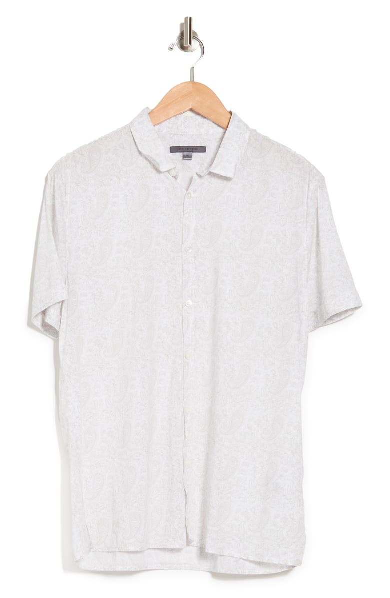 John Varvatos Paisley Short Sleeve Slim Fit Shirt | Nordstromrack