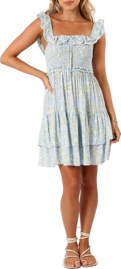 Petal & Pup Kai Floral Tiered Ruffle Minidress | Nordstrom