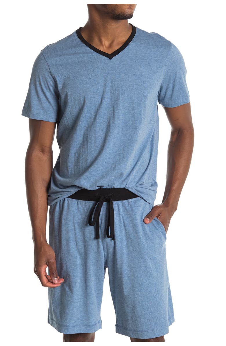 Daniel Buchler Contrast V-Neck Knit T-Shirt | Nordstromrack
