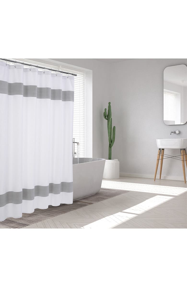 DePera Unique Turkish Cotton Shower Curtain - Silver | Nordstromrack