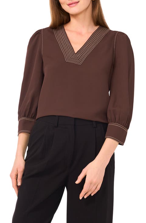 Women's Brown Blouses | Nordstrom