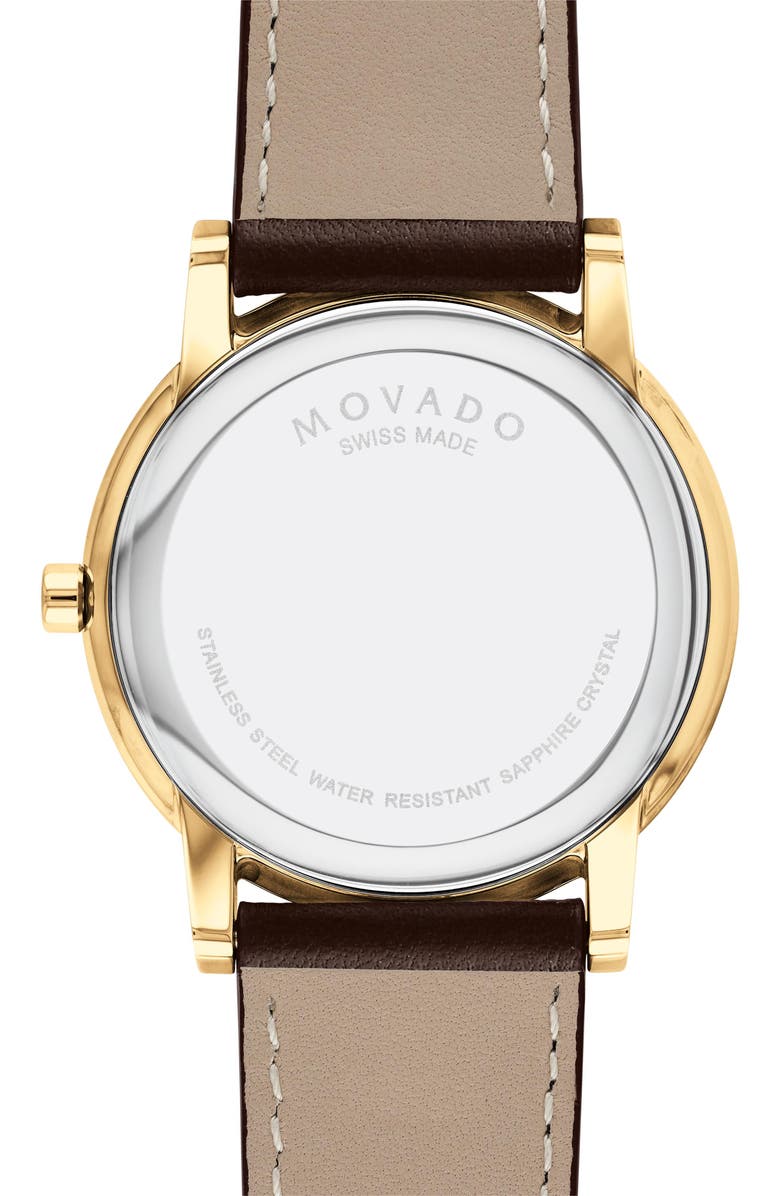 Movado Museum Classic Leather Strap Watch, 40mm | Nordstromrack