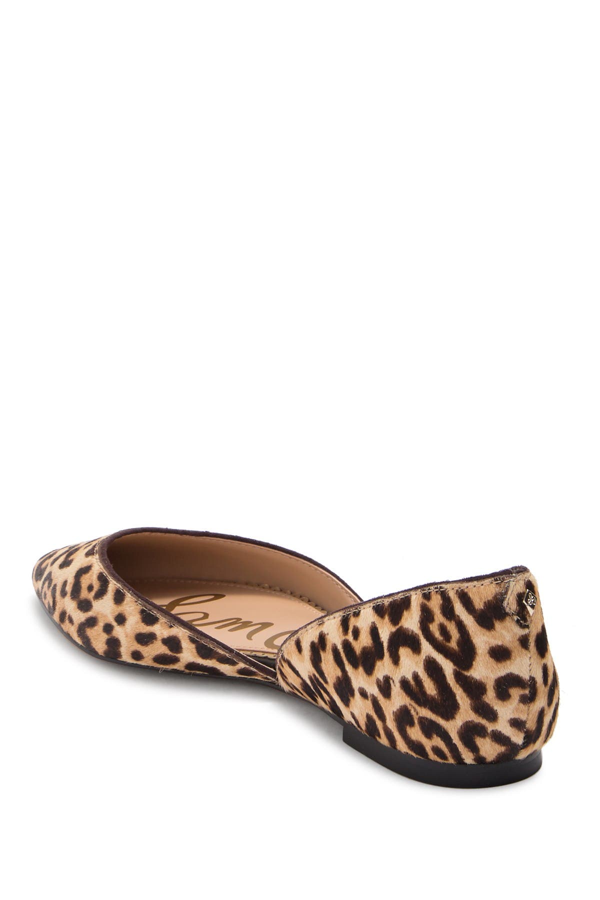 Sam Edelman Rodney Genuine Dyed Calf Hair Leopard Print d'Orsay Flat ...