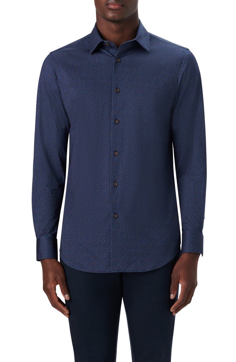 Bugatchi OoohCotton® Print Button-Up Shirt | Nordstrom