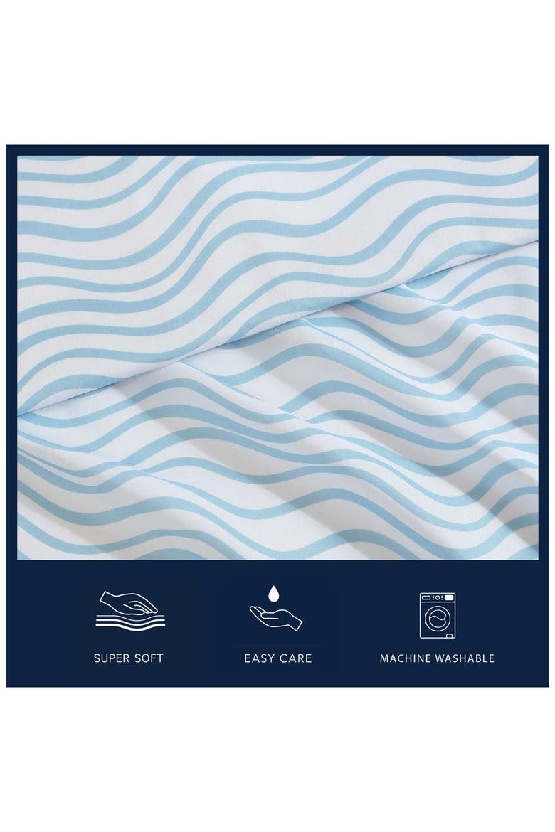 Lineary Waves Print Microfiber Sheet Set | Nordstromrack