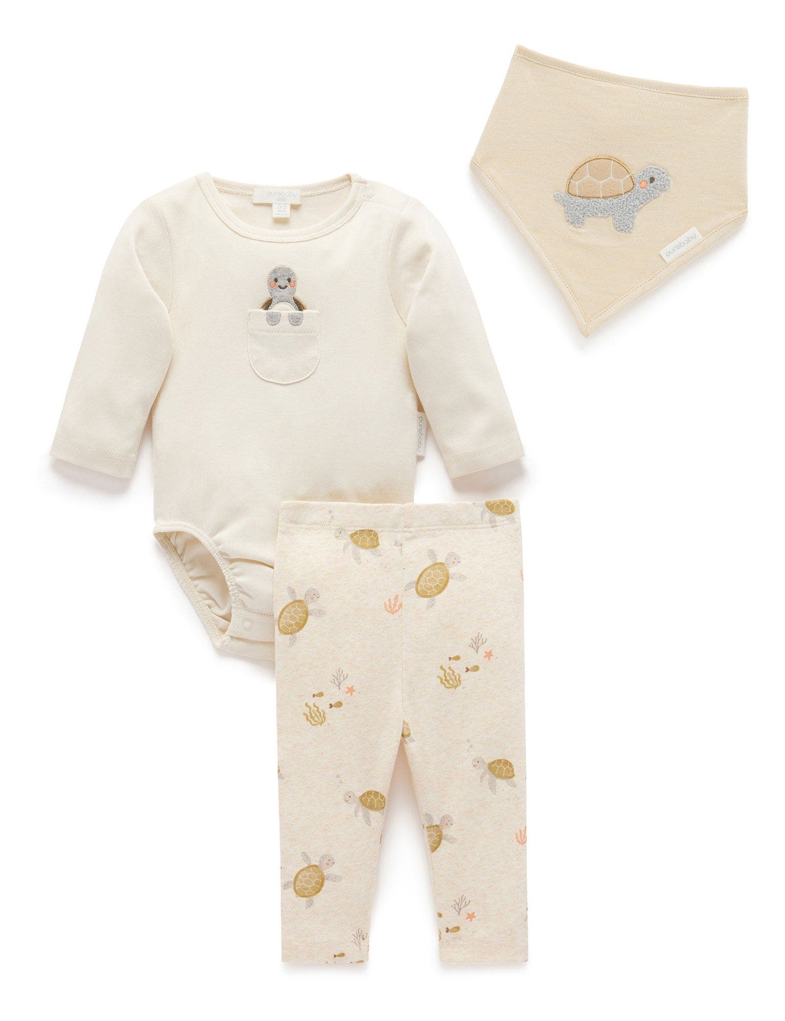Purebaby 3 Piece Set Unisex | Nordstrom