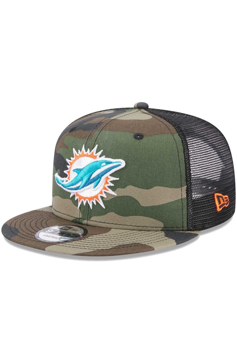New Era Men's New Era Camo Miami Dolphins Classic Trucker 9FIFTY ...