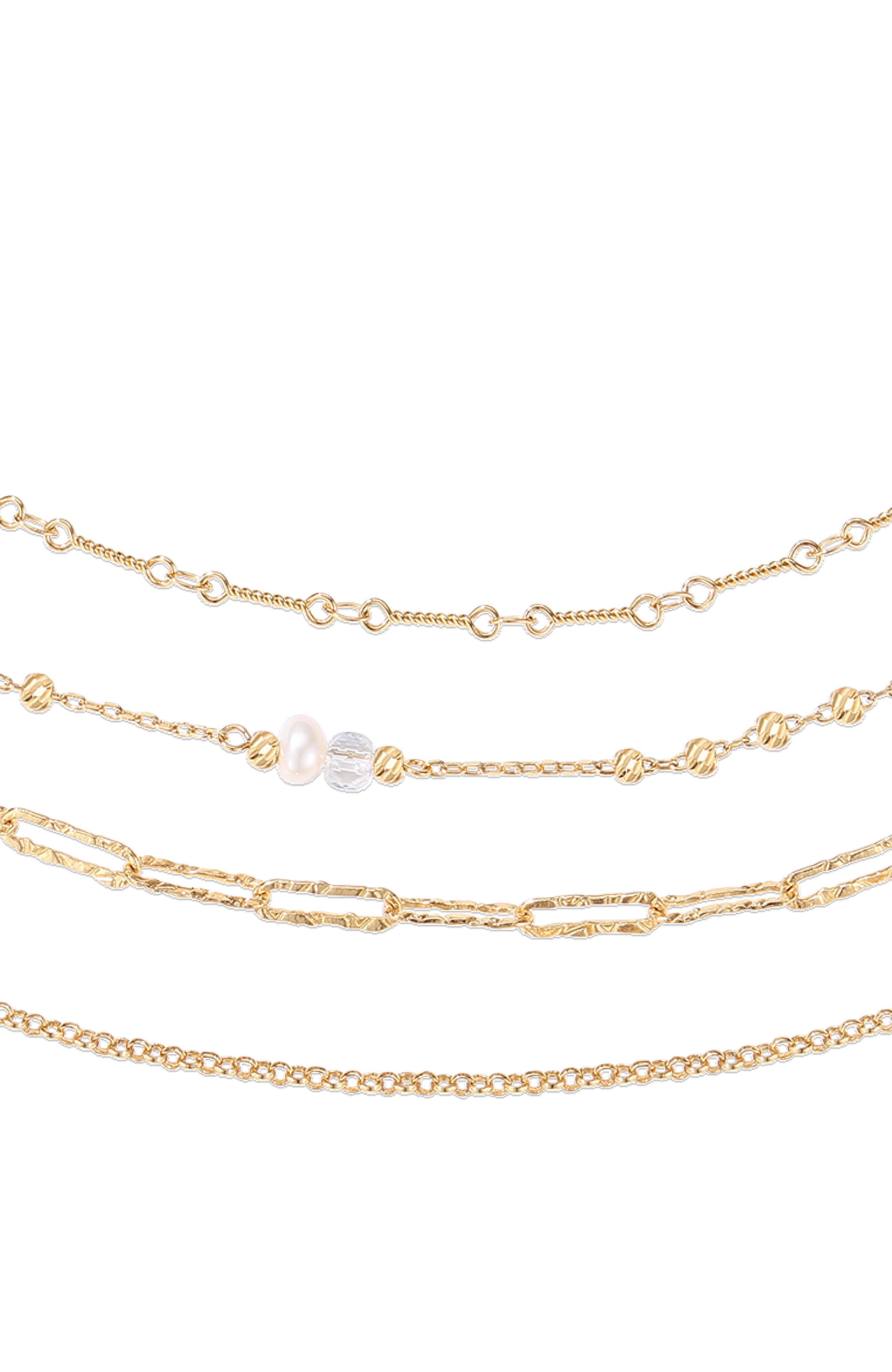 RETRO CHIC Aeolian Echo Necklace Set | Nordstrom