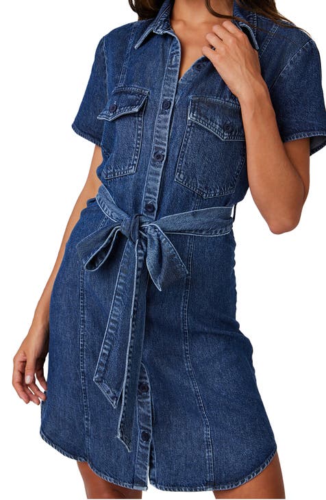 Women's Short Sleeve Denim Dresses | Nordstrom