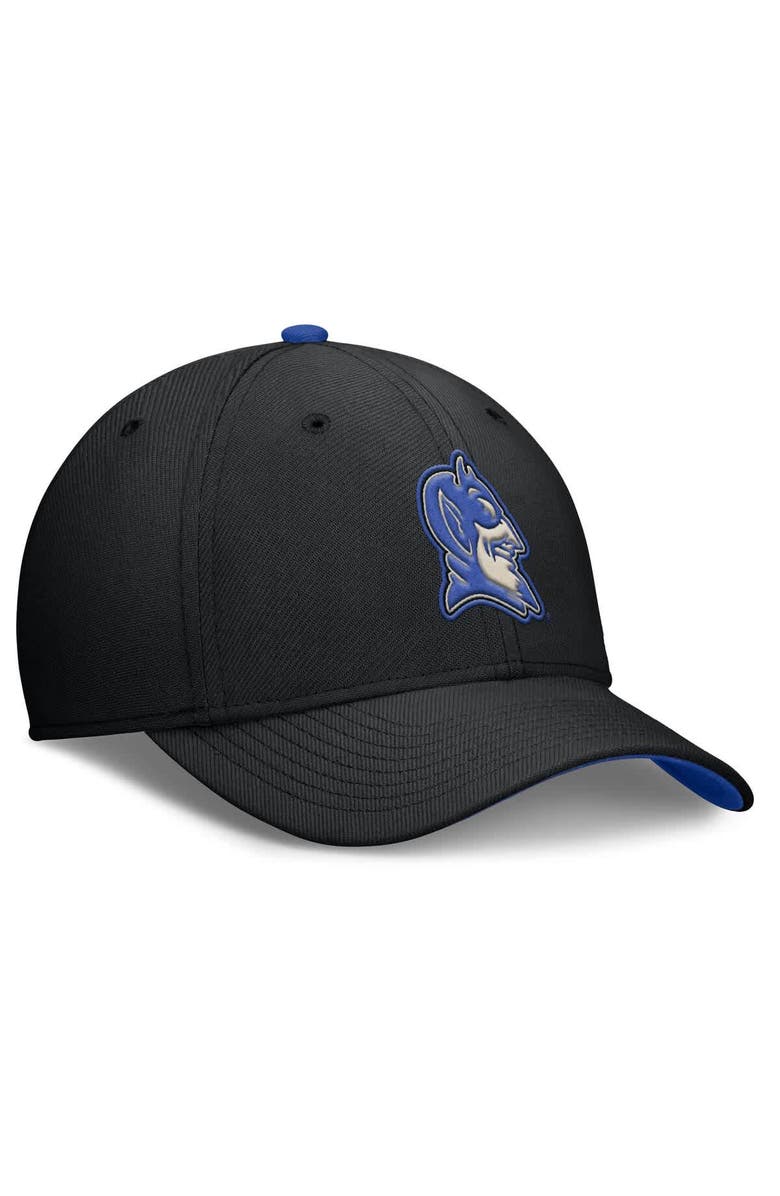 Nike Men's Nike Black Duke Blue Devils Legacy Rise Performance Flex Hat ...