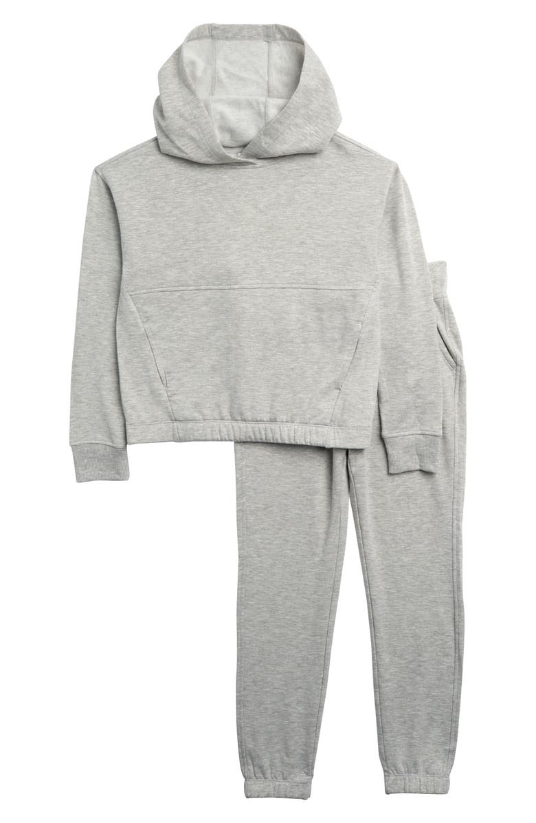 YOGALICIOUS Kids' French Terry Pullover Hoodie & Joggers Set ...