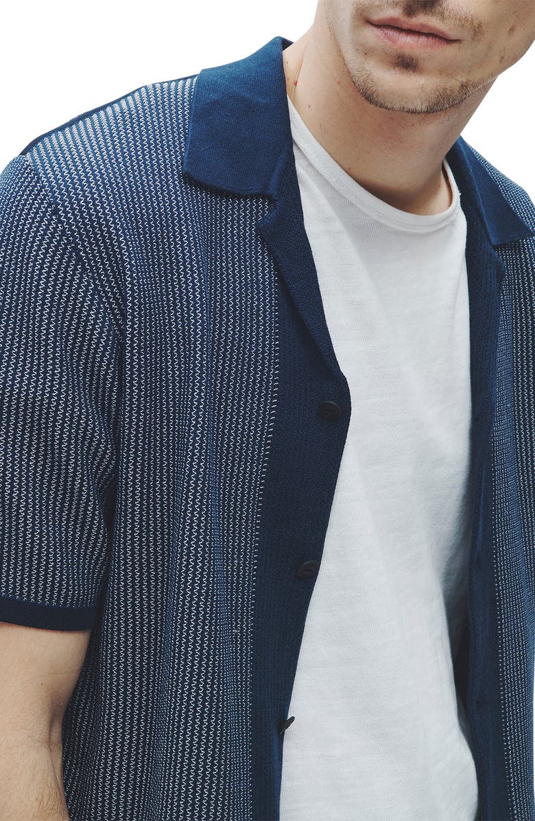 rag & bone Harvey Knit Camp Shirt | Nordstromrack