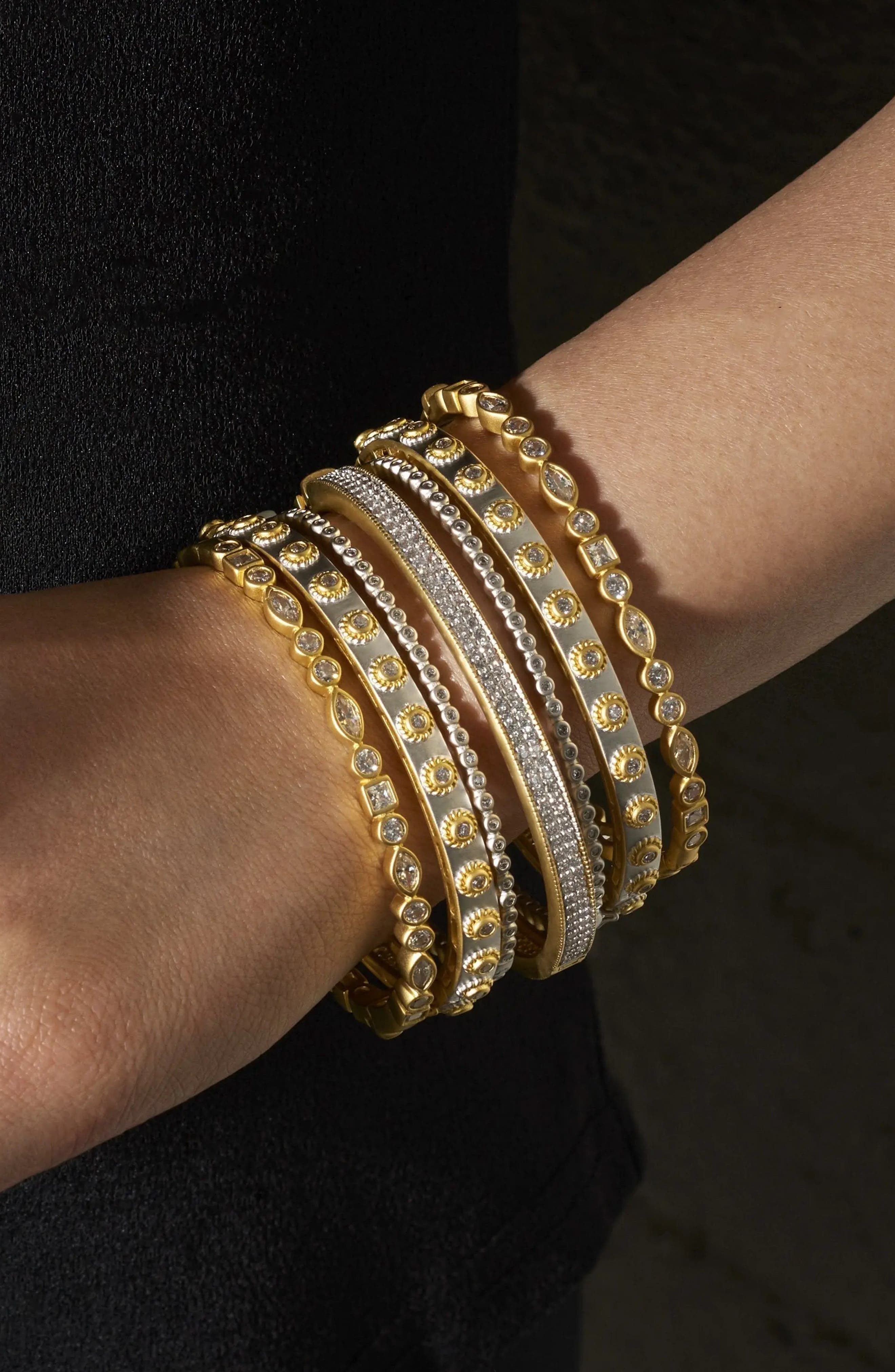 FREIDA ROTHMAN Signature Bezel Bangle | Nordstrom