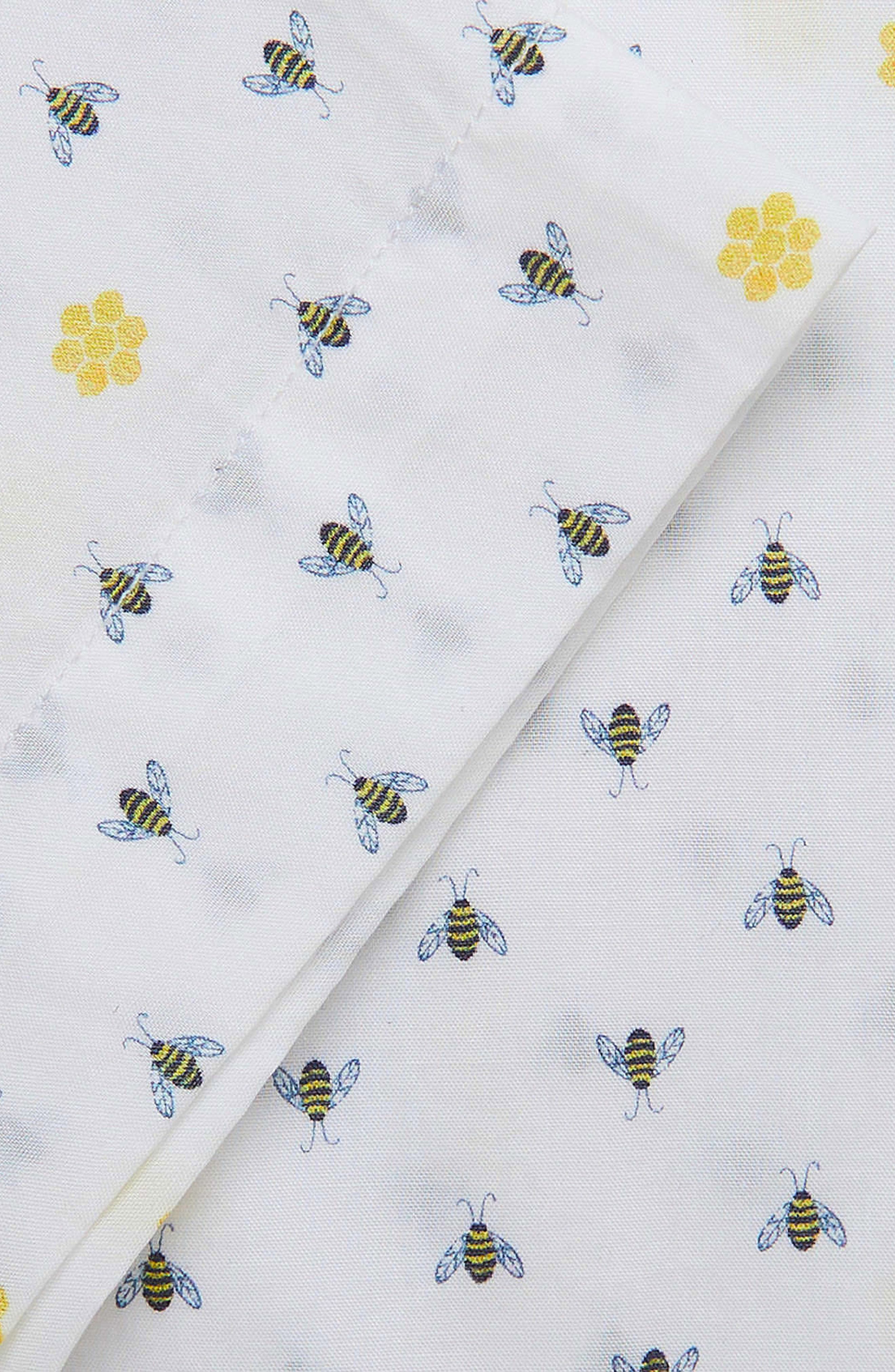 David Donahue David Donohue Trim Fit Bee Print Short Sleeve Dress Shirt ...