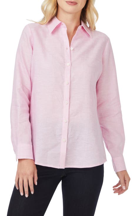 Women's 100% Linen Button Up Tops | Nordstrom